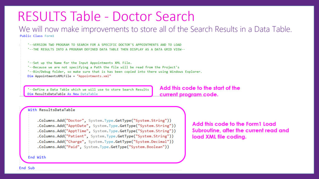 VB Search Sort and Filter Data Grid Views – Passy World of ICT